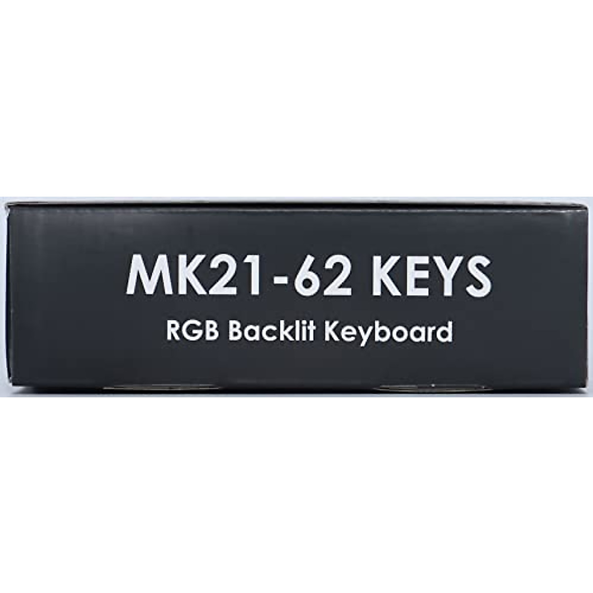 UK Layout 60% True Mechanical Gaming Keyboard Type C Wired 61 Keys LED Backlit USB Waterproof Keyboard 14 Chroma RGB Backlight Full Anti-ghosting Keys for Computer/PC/Laptop/MAC (White/Blue Switch)