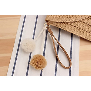 NociHah Straw Clutch Purses for Women Envelope Woven Clutch Handbags Summer Shoulder Bags