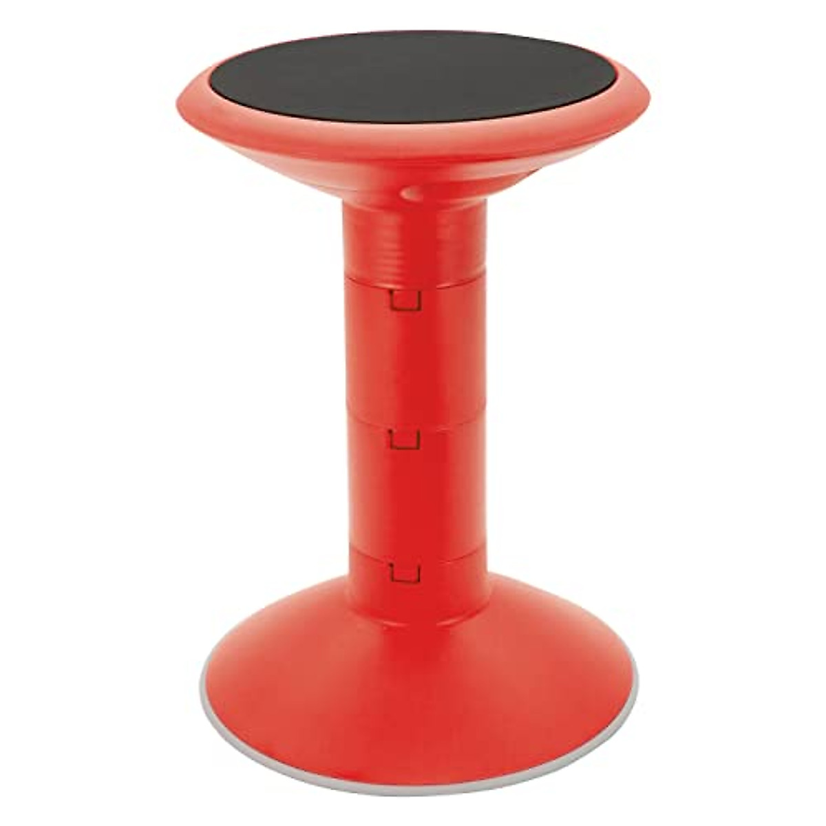 Storex Active Tilt Stool – Ergonomic Seating for Flexible Office Space and Standing Desks, Adjustable 12-24 Inch Height, Red (00324U01C)