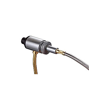 CAMPINGMOON Camping Grill Propane Gas Stove Adapter with Extend Hose(11.8"/30cm), Input: EN417 Lindal Valve Canister, Output: Propane Gas Stove Z29-30