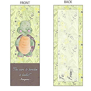 Simple Set of Bookmarks - 48 Recycled, Earth Friendly Bookmarks, Great for School Rewards or Little prizes