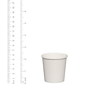 Comfy Package [4 oz. - 300 Count White Paper Cups, Small Disposable Bathroom, Espresso, Mouthwash Cups