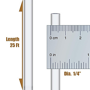 Lumpro 1/4'' Vinyl Sling Chair Spline Solid Awning Cord Replacement for Patio Fabric Chaise Lounge Outdoor Sling Chair Lawn Garden Pool Furniture Repair (25 Ft)