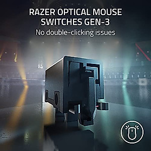 Razer DeathAdder V3 Pro Wireless Gaming Mouse: 63g Lightweight - Focus Pro 30K Optical Sensor - Optical Switches Gen-3 - HyperSpeed Wireless - 6 Programmable Buttons - 90 Hr Battery - Faker Edition