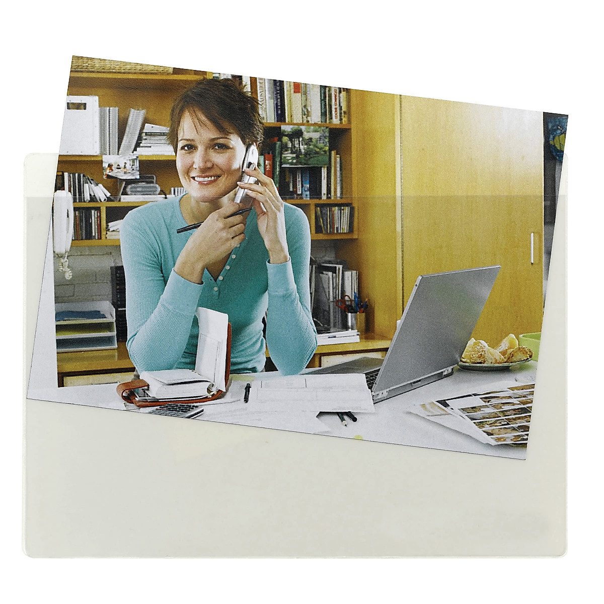 Smead Self-Adhesive Poly Pocket, 6" x 4", Standard Photo Size, Clear, 100 per Box (68164)