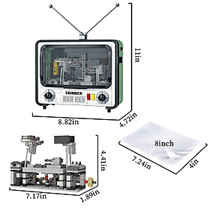 Ideas Retro TV Building Set Compatible with Lego for Adults,Christmas Toys for Boys and Girls 8-14years 1212 PCS