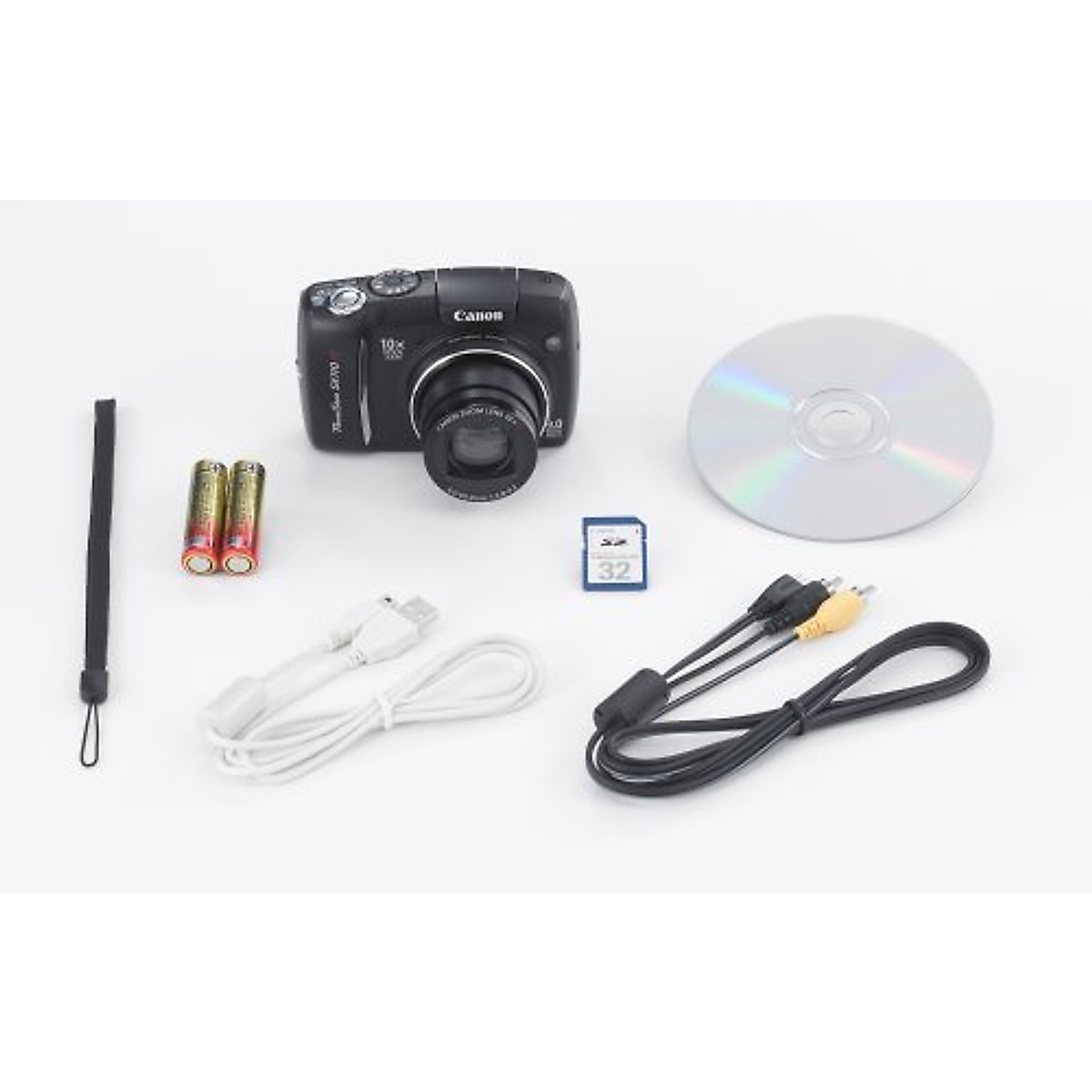 Canon Powershot SX110IS 9MP Digital Camera with 10x Optical Image Stabilized Zoom (Black)