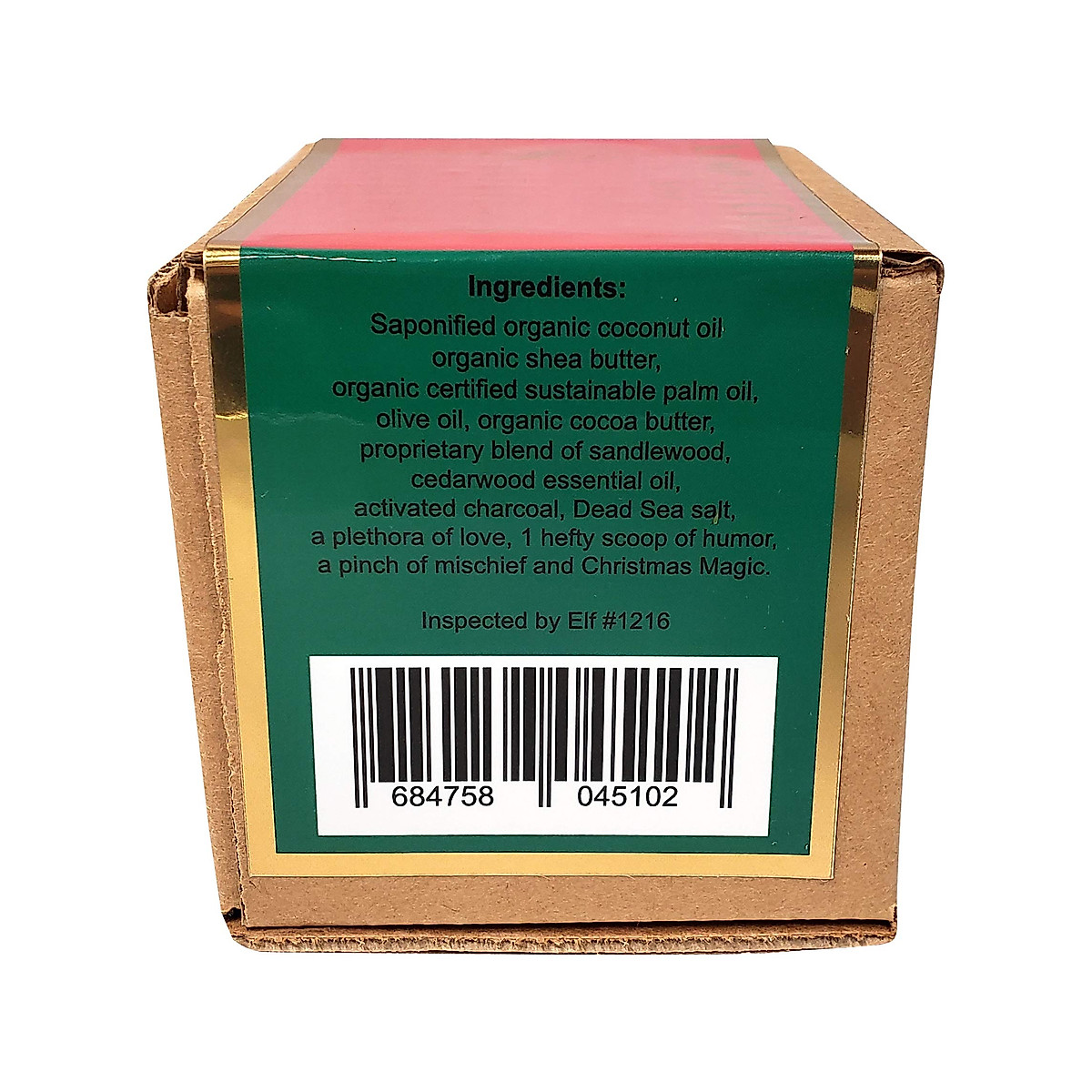 WFG WATERFALL GLEN SOAP COMPANY, LLC, charcoal Lump of Coal soap with cocoa butter, body soap, natural soap, vegan soap