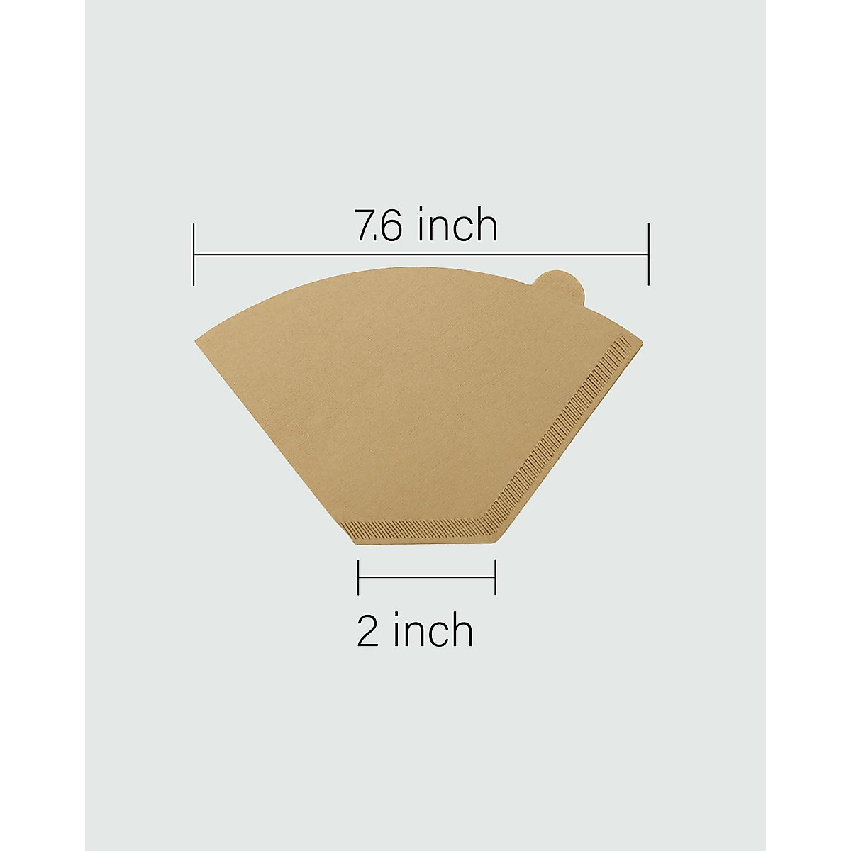 Bake Choice Coffee Filters #4 Cone Shaped Unbleached All Natural Compostable Coffee Filters 100 Count, Biodegradable and Compostable, No Blowout