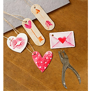 1/4 and 1/8 Inch Small Single Hole Punch, 2 Pack Handheld Circle Shaped Hole Puncher with 8 Sheet Capacity for DIY Craft Paper, Tag & Ticket, Perfect for Home, Office, Back to School Supplies