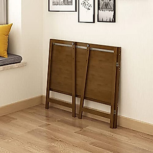 HollyHOME Bamboo Writing Desk with Baffle, 33.07"(L) x16.93(W) x31.50(H), Study Computer and Laptop Desk, Home Office Desk, Freestanding Portable Dressing Gaming Table for Apartment, Bedroom