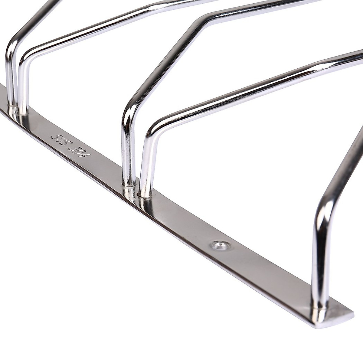 Dianoo 3 Row Wine Glass Rack Wire Hanging Rack Stainless Steel Stemware Rack Holder Under Cabinet 10.78 Inch