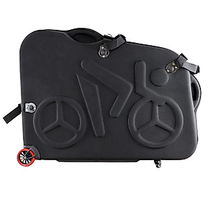 CyclingDeal Bike Travel Case - 700c Bikes - Bicycle Air Flights Travel Hard Case Box Bag EVA Material Lightweight & Durable with TSA Lock - Great for Road Bike -Transport Equipment Pro