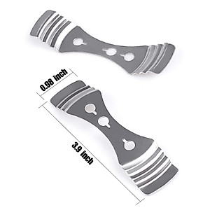 DINGPAI 20pcs Metal Candle Wick Centering Devices, Silver Stainless Steel Candle Wick Holder for Candle Making