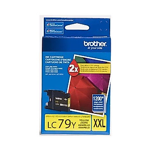 Brother LC79Y OEM Ink - MFCJ5910DW J6510DW J6710DW J6910DW Super High Yield Yellow Ink (1200 Yield) OEM
