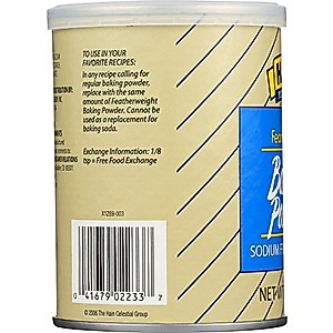 Hain Pure Foods Gluten-Free Featherweight Baking Powder, 8 oz.