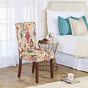 HomePop Parsons Upholstered Accent Dining Chair, Set of 2, Sienna