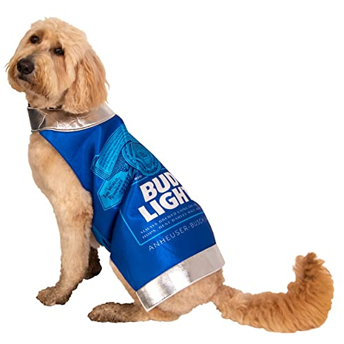 Rasta Imposta Bud Light Can Dog Costumes Pet Beer Drink Dress Up Clothes Costume, Pet Size Small-Medium