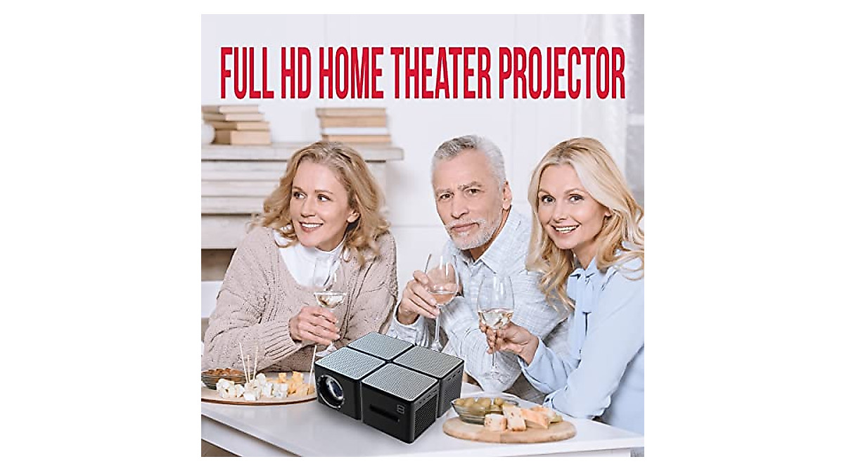 RCA RPJ167 4K WiFi Bluetooth Projector - 300" Home Theater Upgrade