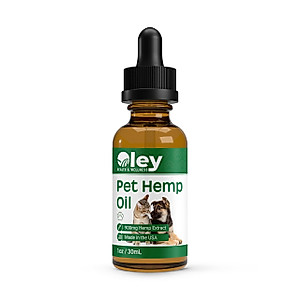Pet Calming Oil - 900mg Hemp, MCT Oil - Natural Remedy for Anxiety, Joint Pain, Stress, Seizures, & Sleep Issues - Ideal for Dogs & Cats, Dog Joint Pain Relief, & Separation Anxiety Relief - 1oz