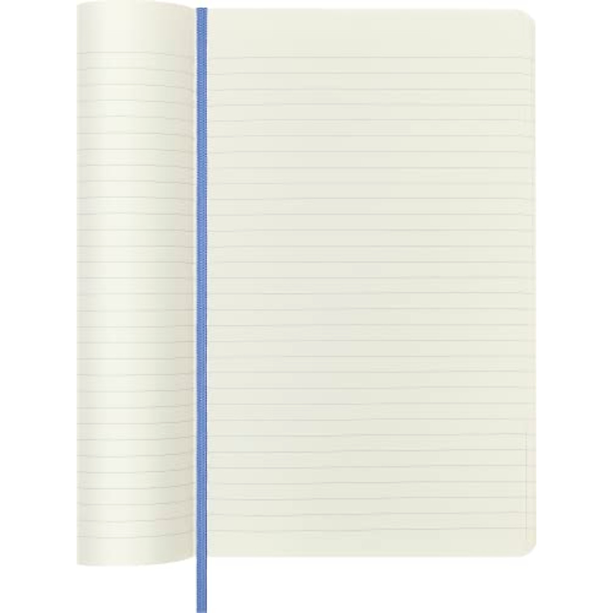 Moleskine Classic Notebook, Soft Cover, Large (5" x 8.25") Ruled/Lined, Hydrangea Blue, 192 Pages