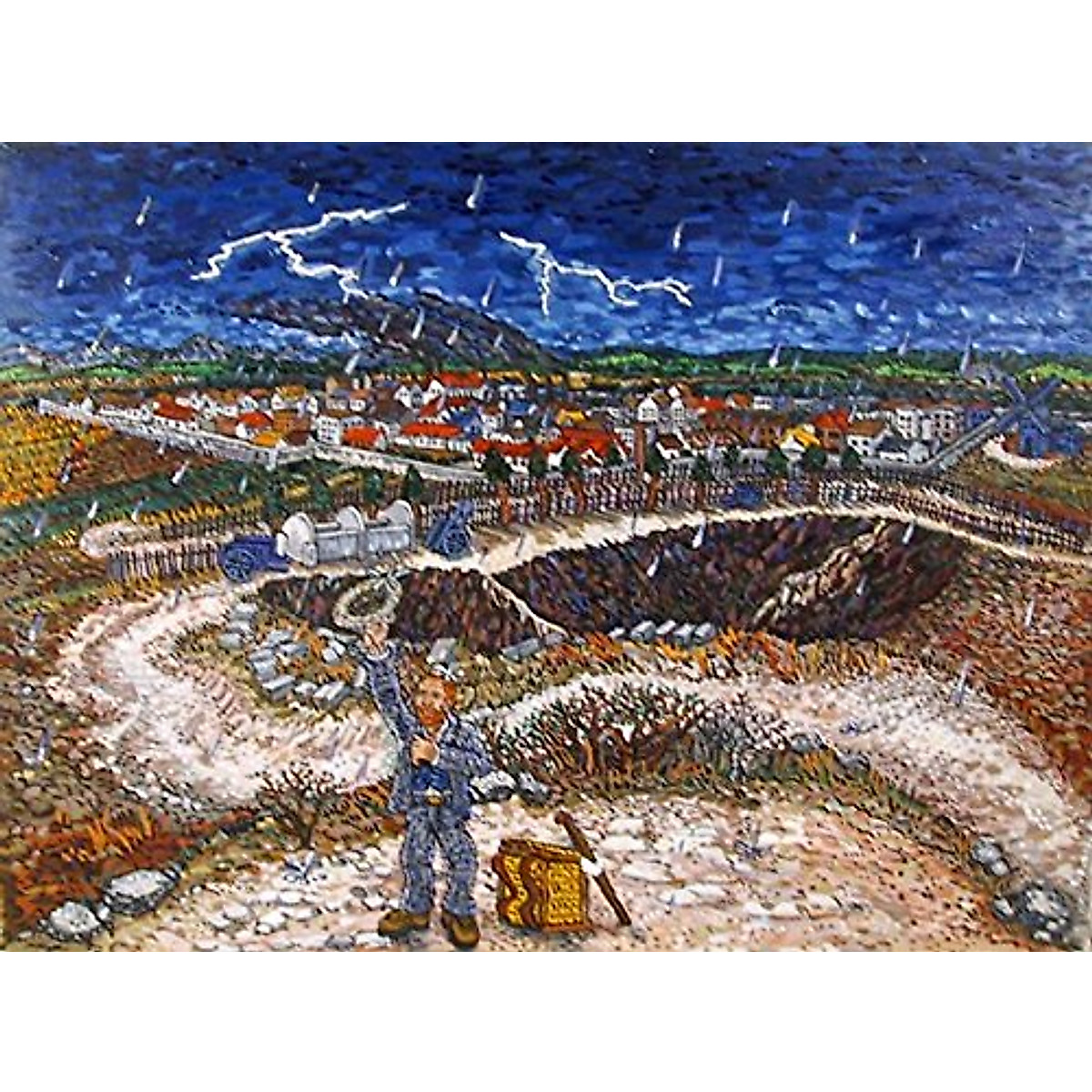 Vincent Dancing in the Rain by Qaurry on Montmarte