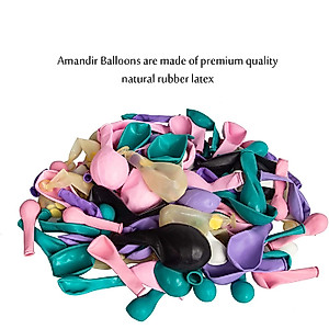 Amandir 140Pcs Unicorn Birthday Balloons Arch Garland Kit, Confetti Latex Foil Purple Pink Balloons Happy Birthday Banner Tassels for Unicorn Birthday Decorations for Girls Party Supplies