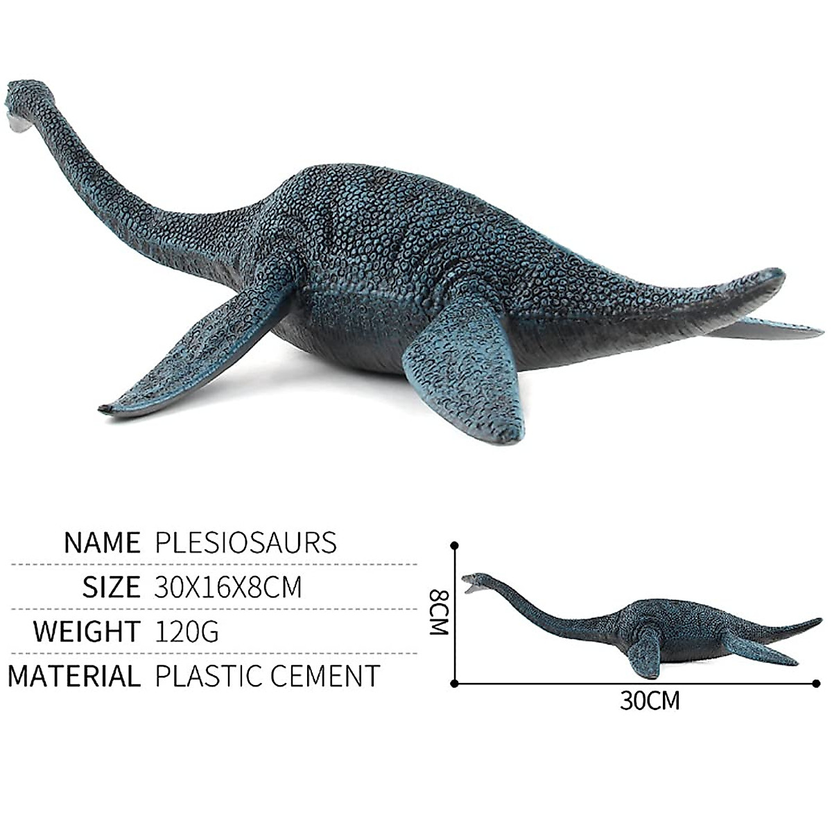 Direkame Plesiosaur Action Figures Dinosaurs Model Education and Collectible Toys for The Dino Lovers and The Coolest Gift for The Kids