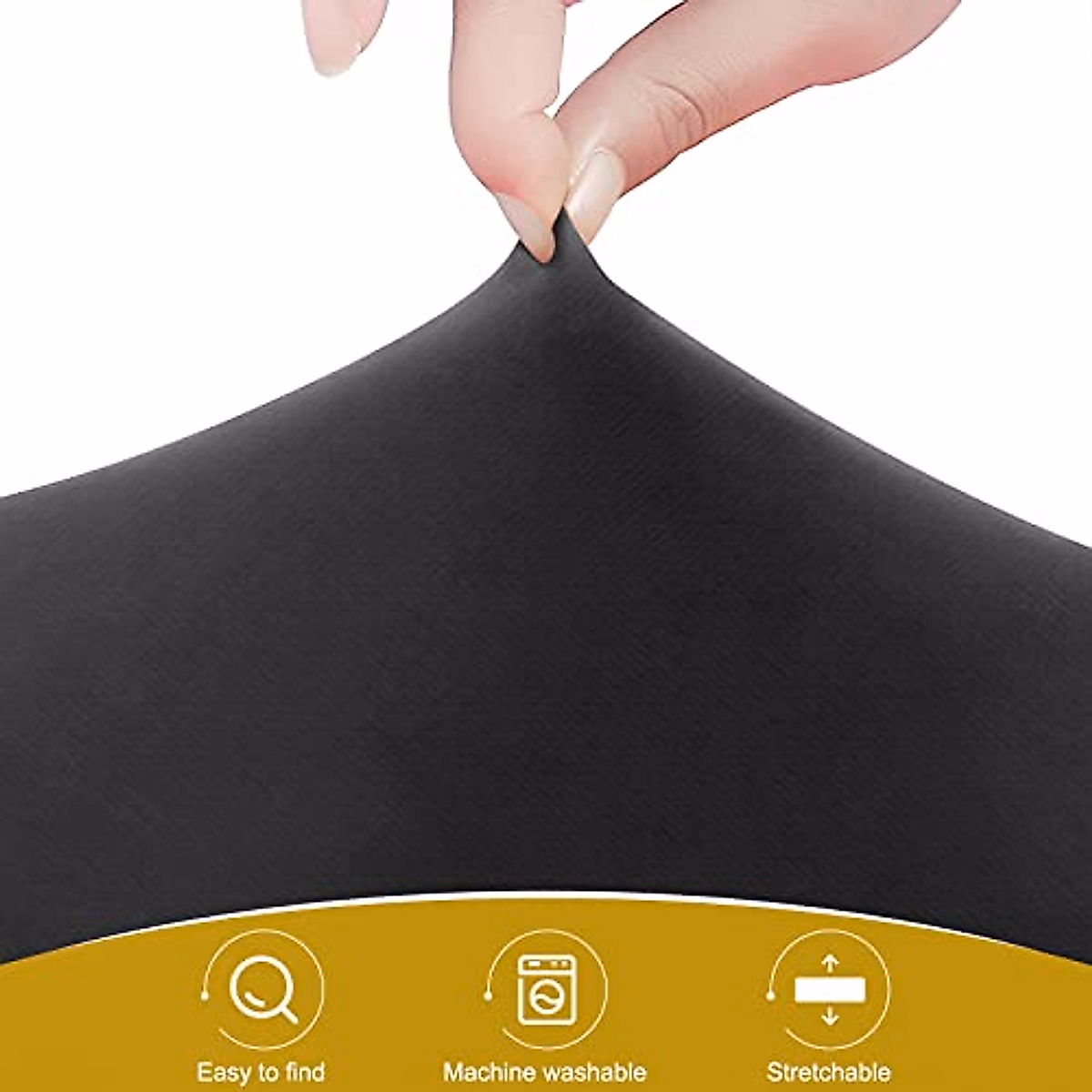 Feybaul Travel Luggage Cover Suitcase Protector Washable Protector Covers Dust and Stratch Resistance, Black, S/M/L