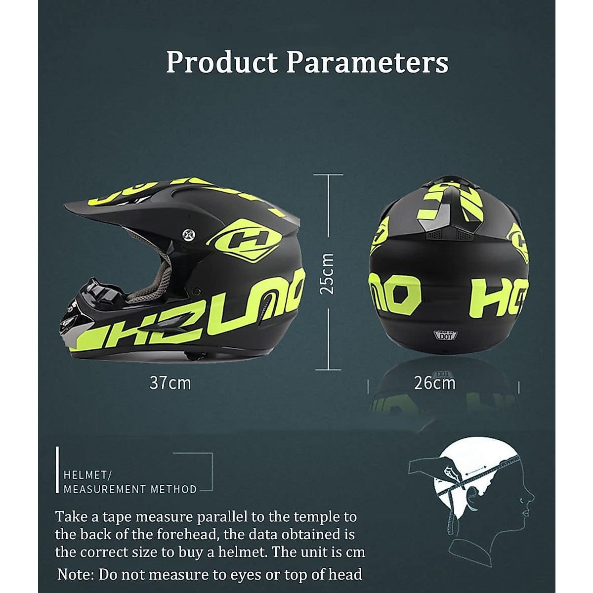 Adult Dirt Bike Motocross ATV Bluetooth Motorcycle Helmet, Youth Kids Four Wheeler Off-Road Mountain Bikes MTB MX Racing Crash Helmets DOT Approved Outdoor Sport Protective Helmet -B-Small