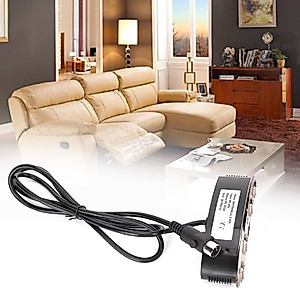 Sofa Charger, Charging Controller Electroplated Button Socket Charger USB Sofa Charger USB Charging Handle with 5‑Button
