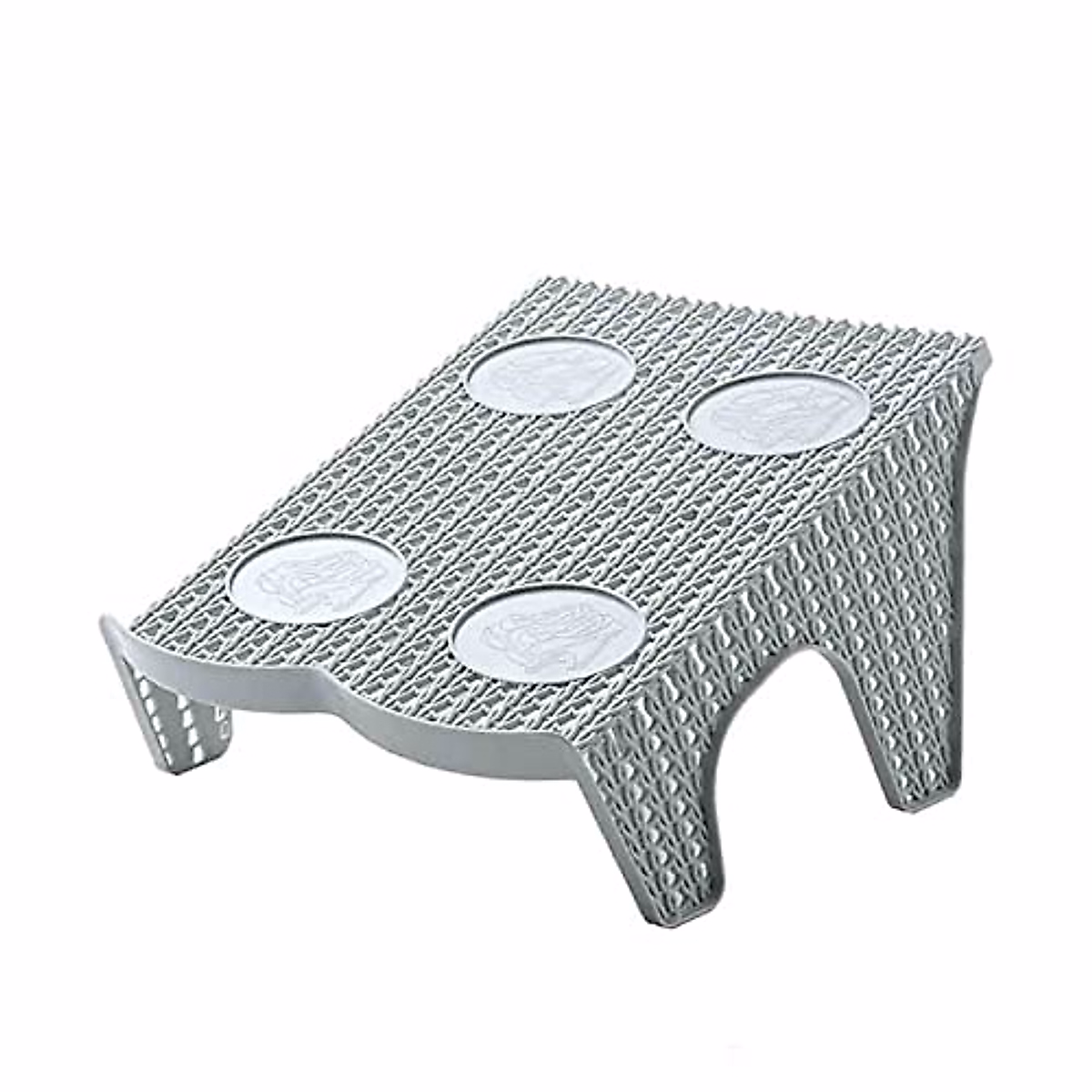 MACIMO Shoe Hanger Footwear Support Rack Space Saving Double Layer Plastic Space Saver Holder (Color : D)