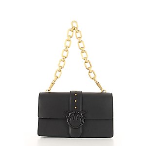 Pinko 1P22AN.Y7GK Z99 NERO LIMOUSINE Leather Goods Bag Woman, Black, Onesize