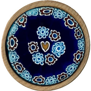 Wine Bottle Stopper – Unique gift for Dinner Host, Wine Lover, or Housewarming – a versatile wine accessory, use for Wine or Champagne – Handmade of Murano Glass and Portuguese Cork keeps wine fresher