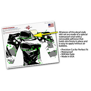 WraptorSkinz Skin Wrap compatible with Sony PS5 DualSense Controller Abstract 02 Green (CONTROLLER NOT INCLUDED)