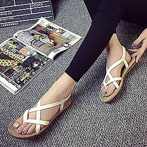 Women Highly Recommend Great Value Flat Shoes Bandage Bohemia Leisure Lady Sandals Peep-Toe Outdoor Shoes