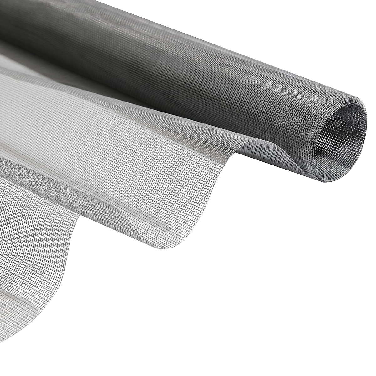 39"×59" Grey Fiberglass Window Screens Repair kit - DIY Adjustable Window Screens mesh Replacement kit for WindowsDoorPorchPatioSliding Screen Door