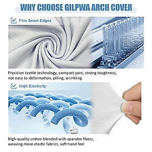 6.6FT Arch Backdrop Cover, Arch Stand Chiara Background Spandex Covers Fitted Round Top Wall Backdrop Stretchy Fabric for Wedding Ceremony Birthday Party Banquet Decoration White