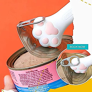 CUITIBI Small Spoon For Short Can, Cat Food Spoon, Wet Food Spoon For Dog Or Cat, Open Can With Spoon, Manual Can Opener(Gray)