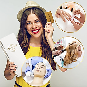 Appointment Book – Undated Salon Appointment Book, 15 Minute Intervals Day Planner, 4.5’’ x 11.5’’ Daily＆Hourly Schedule Book, 2 Column＆200 Pages, Strong Twin-Wire Binding, Hardcover, SPA Organizer