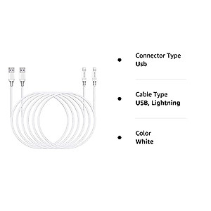 iPhone Charger 10 ft Apple Certified Cord Lightning Charging Cable for iPhone 14/13/12/11 Pro/X/Xs Max/XR/8 Plus/7/6s/SE/5c/5s iPad Air/Mini USB Charge 10 Foot