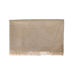 LMVERNA Women's Sparkling Glitter Pashmina Scarf Shimmer Reversible Shawls and Wraps Scarf for Women(Gold)