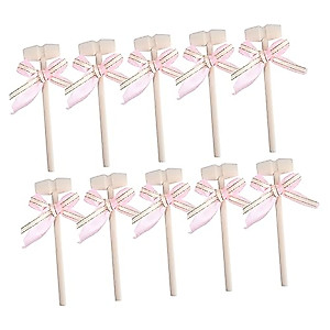 NOLITOY 10pcs Wooden Hammer Ornaments Wooden Mini Cajas Para Fresas Con Chocolate Seafood Cracking Hammers Gavel Wooden Little Hammer Mini Wooden Little Hammer Tool