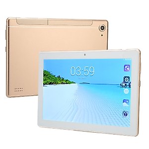 ciciglow 8 Inch FHD Tablet, 6GB RAM 128GB ROM Small Tablet, Octa Core Processor, 5MP+8MP Camera, 6000mAh Fast Charging, Dual Card Dual Standby, 5G WiFi, GPS (Gold)
