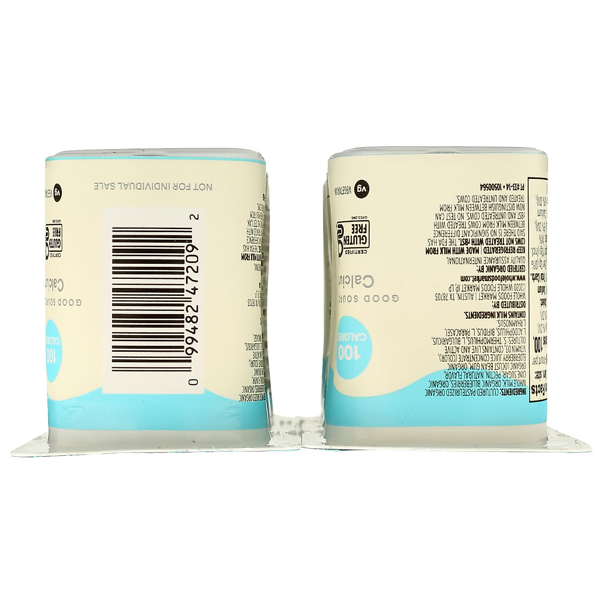 365 by Whole Foods Market, Yogurt Blueberry 6Pk Organic, 24 Ounce