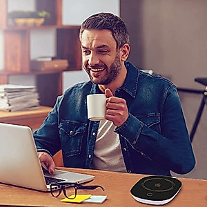 FCYMOV Coffee Mug Warmer, Candle Warmer Plate with Intelligent Auto On/Off Gravity Sensing Mug Heater Smart Coffee Cup Warmer for Desk, Office, Home, Milk, Tea, Chocolate and Water