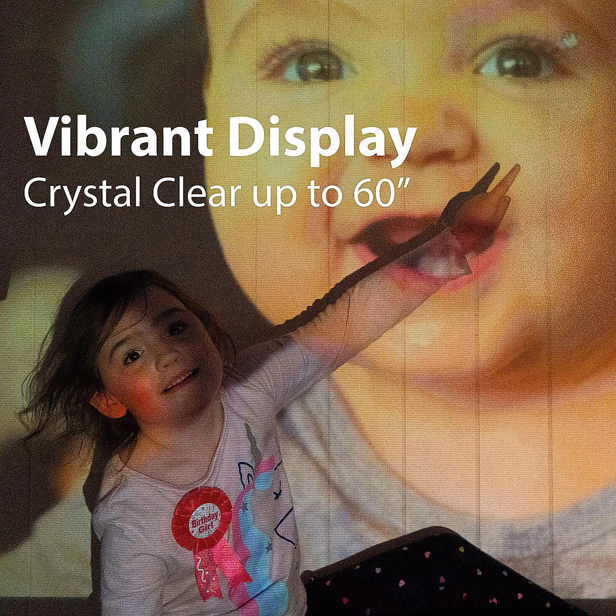 Magnasonic LED Pocket Pico Video Projector, HDMI, Rechargeable Battery, Built-in Speaker, DLP, 60 inch Hi-Resolution Display for Streaming Movies, Presentations, Smartphones, Tablets, Laptops (PP60)