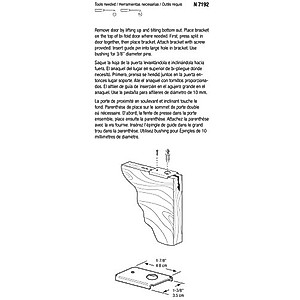 Prime-Line N 7192, Top or Bottom Mount, For Wood (2-Pack) Bi-fold Door Repair Bracket, Mill