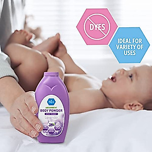 MED PRIDE Premium 100% Talc Free Baby Powder - Pure Cornstarch Absorbent Baby Powder for Odor & Moisture Protection- Paraben-Free Soothing Dusting Powder for Diaper Rash, Chaffing - Lavender 13oz