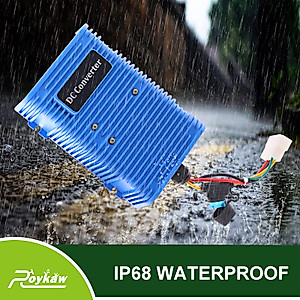 Roykaw Golf Cart Voltage Reducer Regulator Converter 36/48V to 12V Compatible with E-Z-GO Club Car Yamaha (30A/350W)